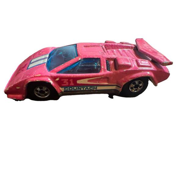 Toys | Vintage Hot Wheels 1987 Lamborghini Countach Color Changer Pink ...